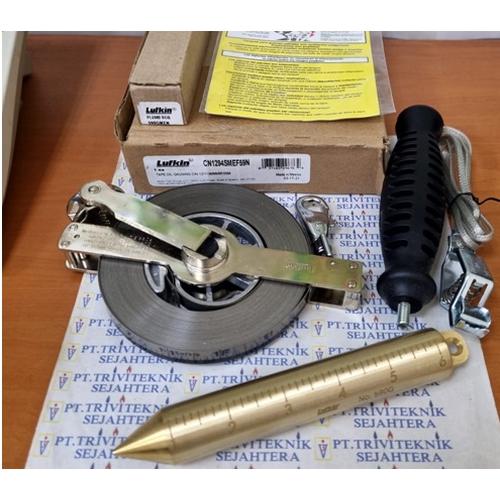 Jual oil gauging Lufkin sounding tank diping tape,depth roll stainless ...