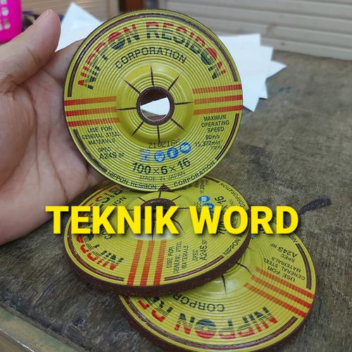 Jual BATU GERINDA POLES 100X6X16 BATU POLES NIPPON RESIBON 4 INCH 4X6 ...