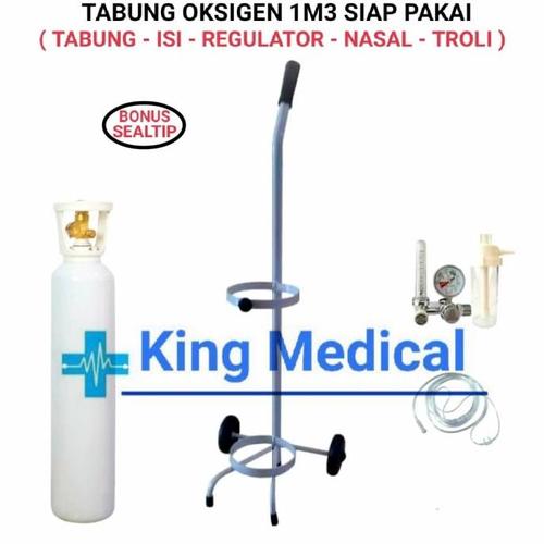 Jual Tabung Oksigen 1M3 Siap Pakai Komplit + Kunci + Paking Kayu(Luar Kota) - Jakarta Pusat ...