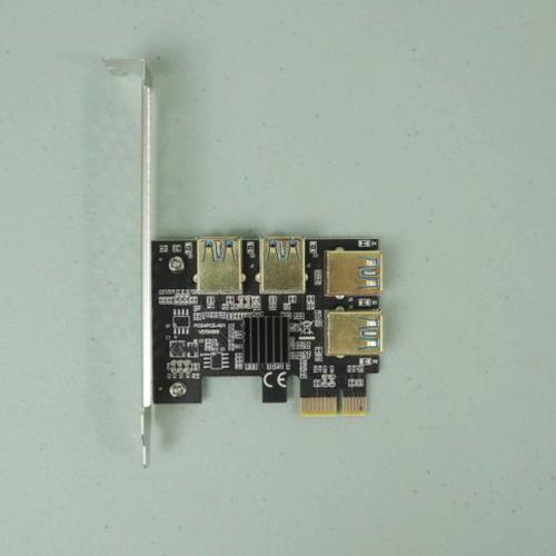 Jual Gold Platted GPU Riser Splitter PCIE PCI-E Expansion Card 1 to 4 ...