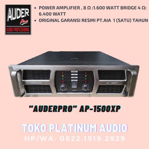 Jual POWER AMPLIFIER PROFESSIONAL AUDERPRO AP-1500XP BISA UNTUK ...