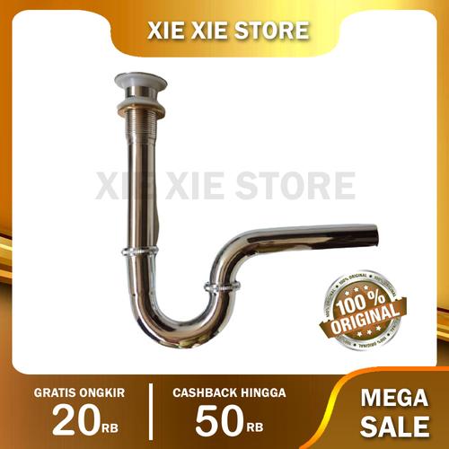 Jual Sifon Afur Pipa washtafel Sifon Angsa SS 304 Merk Kedeng - KD041 ...