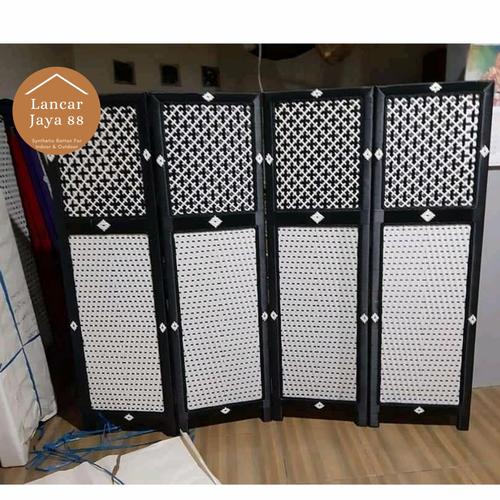 Jual Sekat Ruangan Rotan Sintetis Motif 4 Panel - Kab. Cirebon - lancar ...