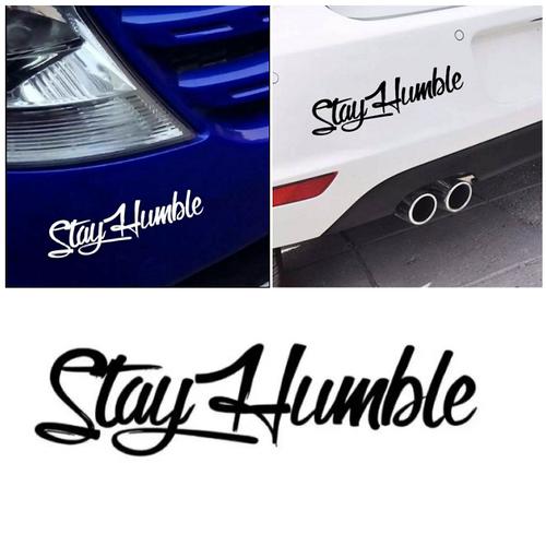 Jual Stiker Lucu Body Kaca Mobil Unik Lucu Cutting Sticker Stay Humble ...