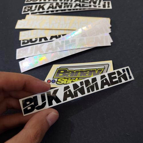 Jual STICKER BUKAN MAEN CUTTING - Hologram - Jakarta Timur - Banay ...