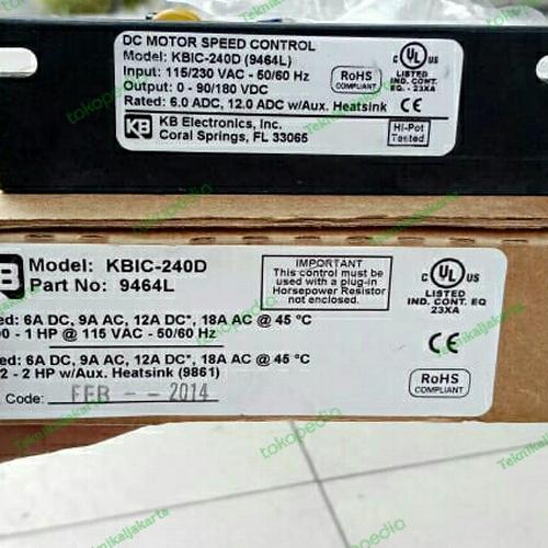 Jual DC Motor Speed Control KBIC-240D - Jakarta Barat - Teknikaljakarta ...