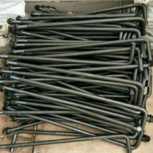 Jual angkur L Besi Beton Hitam ST37 25 x 40 cm ( 2 mur + 1 ring ...