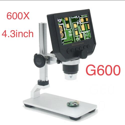 Jual Mikroskop G600 LCD 600X Metal Stand Digital microscope electronic ...