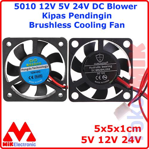 Jual 5010 12V DC Mini Cooling Fan Kipas Pendingin 50x50x10 mm - GUNCAIZHU-12V - Jakarta Barat ...