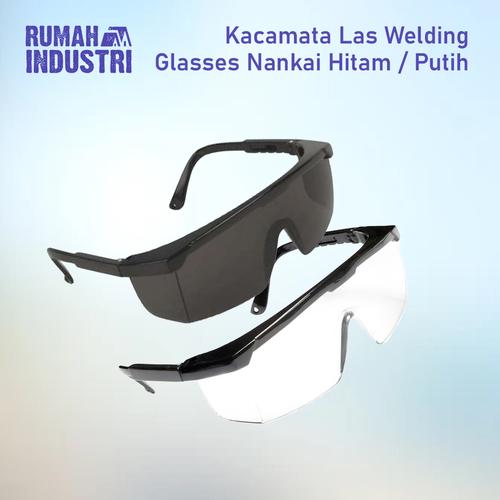 Jual Kacamata Las Safety Welding Glasses Nankai Hitam / Putih - Putih ...