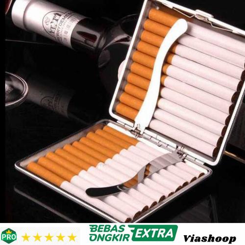 Jual Kotak Bungkus Rokok Elegan Leather Case 12 Slot - Hitam - Jakarta ...