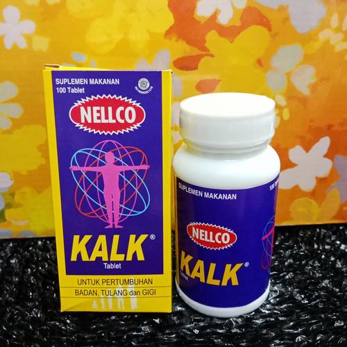 Jual Calcium Kalk 100 tablet nellco / utk pertumbuhan badan tulang dan ...