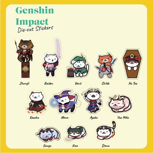 Jual Genshin Impact Neko Sticker [SMALL] - Ayaka - Jakarta Timur - P ...