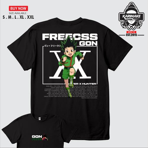 Jual Kaos Baju Anime HUNTER X HUNTER GON FREECSS V2 Kaos Anime ...