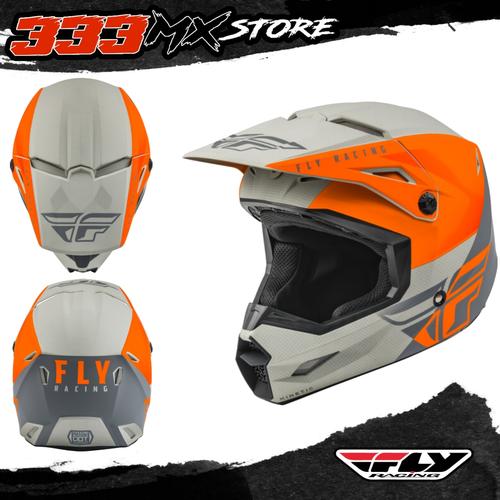 Jual HELM CROSS FLY RACING STRAIGHT ORANGE 2022 HELM FLY KINETIC 2022 ...