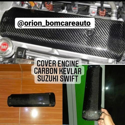 Jual Cover Engine Mesin M15A Suzuki Swift Gen-1 2006-Up Carbon Kevlar ...