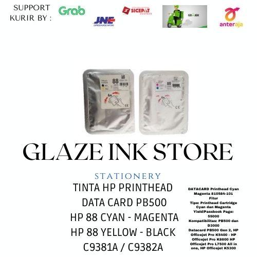 Jual TINTA HP PRINTHEAD DATA CARD PB500 HP 88 CYAN - MAGENTA YELLOW ...