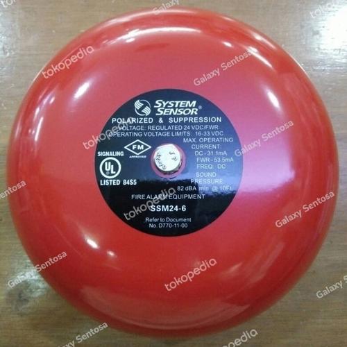Jual Alarm Bell Merk System Sensor Type SSM 24-6, 24VDC - Jakarta Pusat ...