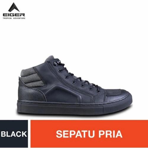 Jual Sepatu Eiger Riding Gaea Mid Cut Shoes Black Touring Outdoorsporty ...
