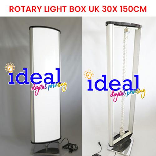 Jual Rotary Light Box Banner Stand Standing uk 30x150cm - Jakarta Barat ...