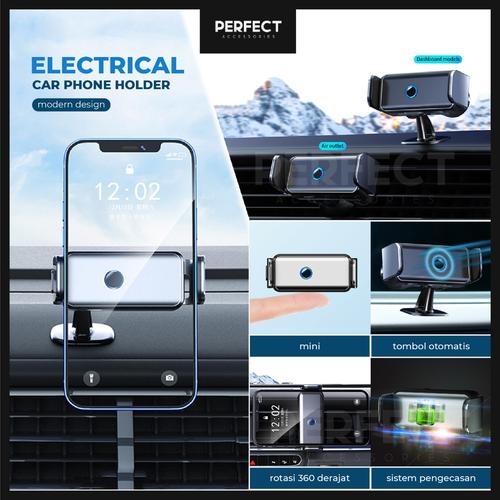 Jual Holder HP Mobil Jepit AC Otomatis 3in1 Phone Stand Dashboard Kaca ...