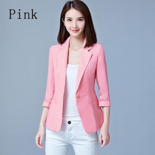 Jual BLAZER WANITA KOREA/JAS WANITA PINK/BLEZER CEWE - PINK - MERAH ...