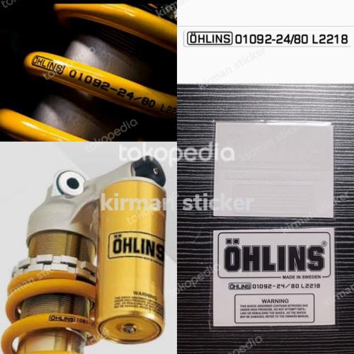 Jual sticker shock ohlins stiker per ulir ohlins - Hitam - Kota Bekasi ...
