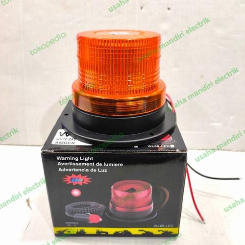 Jual WARNING LIGHT LED WL-69 HEAVY DUTY ROTARY/FLASING LAMP 12-48V DC ...