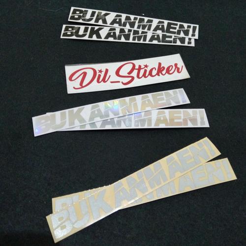 Jual STICKER BUKAN MAEN CUTTING - Hologram - Jakarta Timur - Dil ...