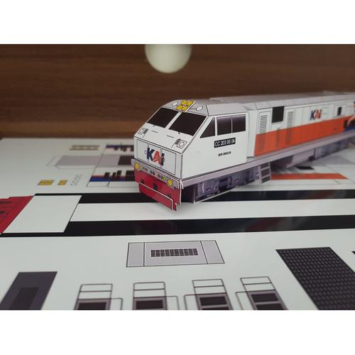 Jual DIY Papercraft pola kertas Kereta Api Indonesia CC203 - Kota ...