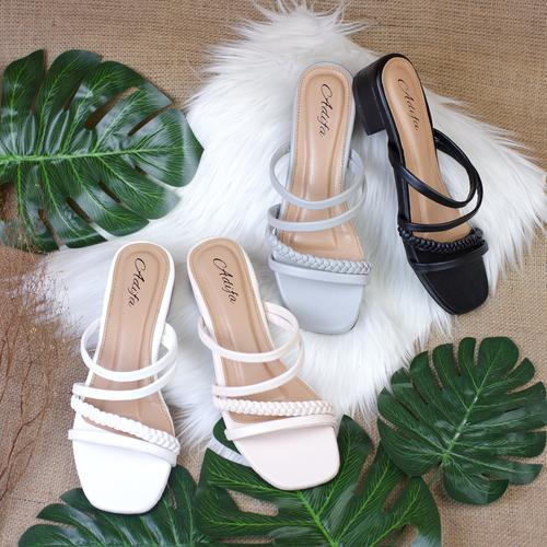 Jual Sandal Wanita Hak Tahu 3 Cm Heels 3 Cm Sandal Heels 3 cm - cream ...