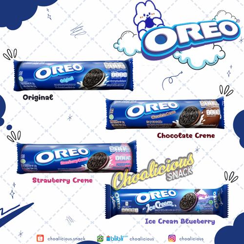 Jual OREO Biskuit / Cookies Sandwich Roll All Variant 133 gram - Ice ...