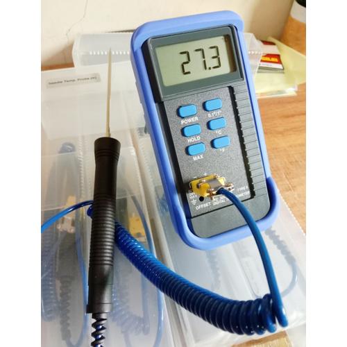 Promo MicroTemp Set Termometer Digital TFC-305A & Probes HP-502A-M22 Tipe K Needle Tip dengan ...