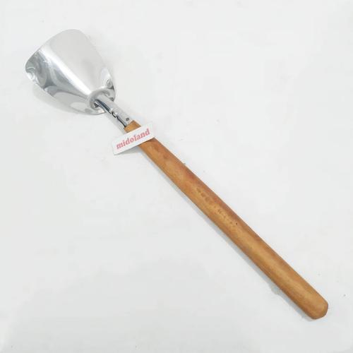 Jual Sendok Goreng Sutil Sodet Spatula Stainless gagang kayu midoland ...