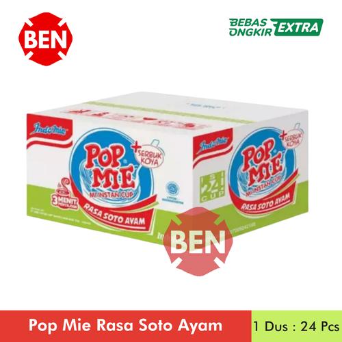 Jual Pop Mie Rasa Soto Ayam 1 Dus 24 Pcs Cup - Popmie Gelas Murah Mi ...
