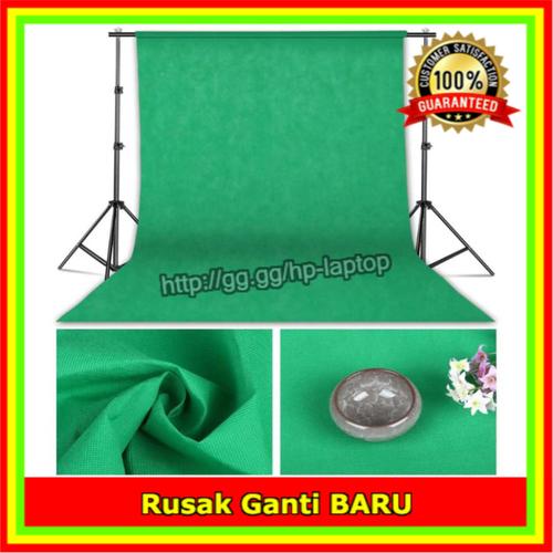 Jual Kain Polos Layar Background Hijau Green Screen Polos Video Foto ...