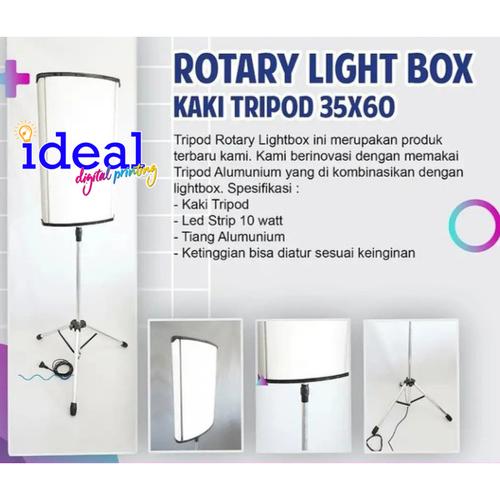 Jual Tripod Rotary Light Box 30x60 Neon box berputar mutar Stand ...