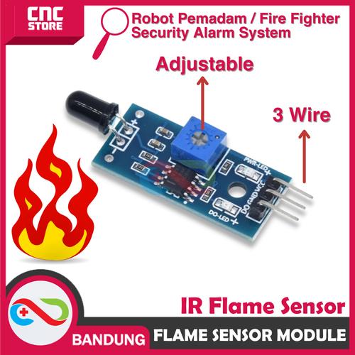Jual [CNC] Flame Api Infrared Sensor Module For Arduino Uno Nano Mega ...