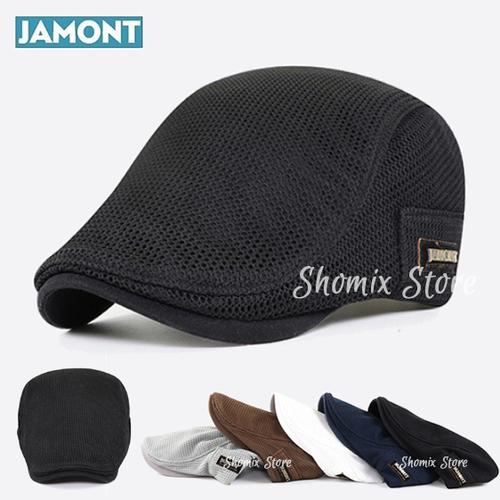 Jual JASPER JAMONT Topi Baret Flat Cap News Boy Patino Hat Pet Pelukis ...