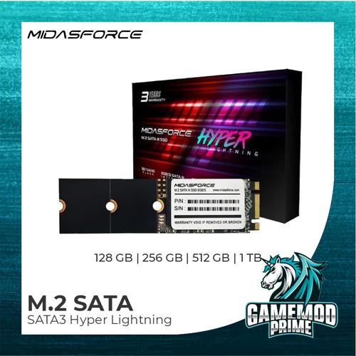 Jual SSD M.2 SATA3 MIDASFORCE Hyper Lightning M2 6Gb/s 128 256 512 GB 1 ...