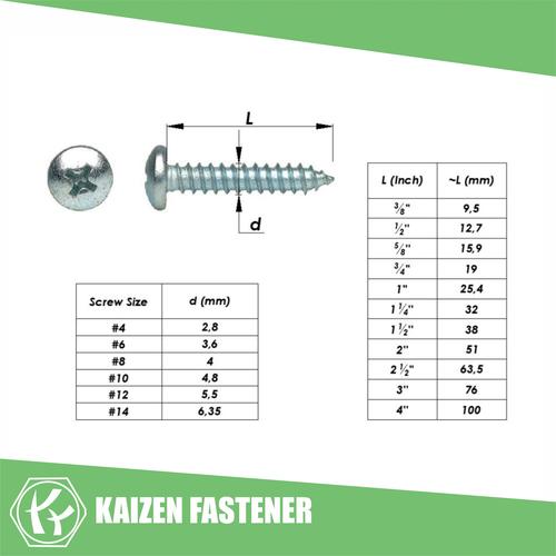 Jual # 8x2'' Sekrup PH (+) Tapping Screws - Kab. Tangerang - Kaizen ...