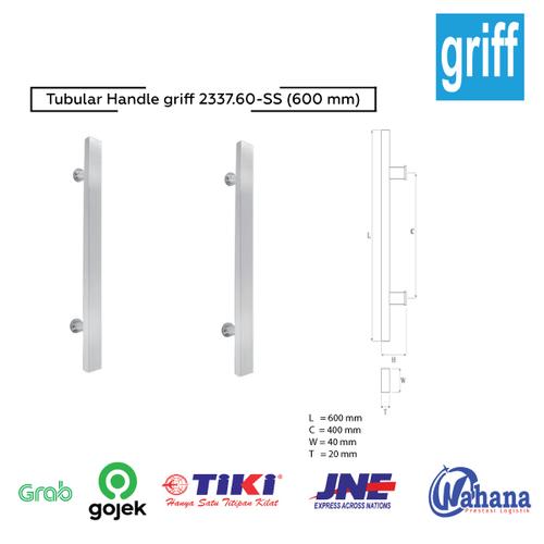 Jual Tubular Handle griff 2337.60 - SS L600 W40xT20 | Pintu Kaca|Besi ...