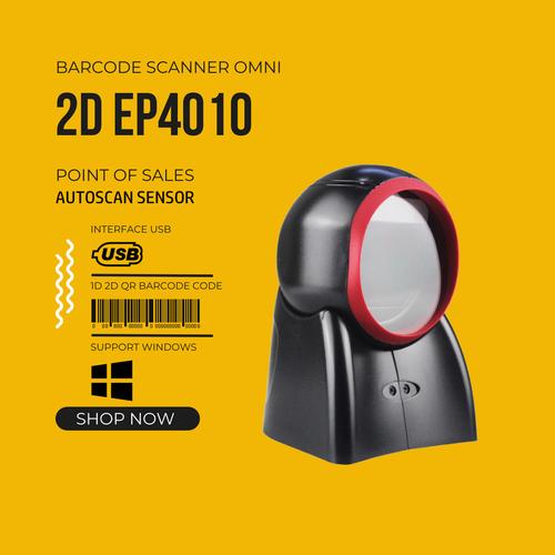 Jual BARCODE SCANNER OMNI 1D&2D QR CODE [AUTOSCAN] USB - 4010 CMOS ...