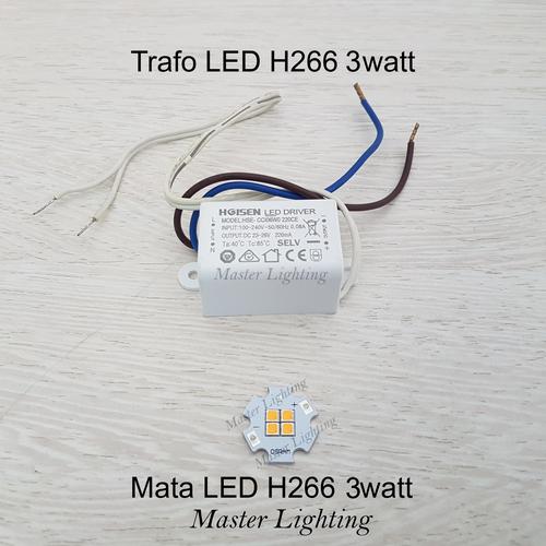 Jual Mata led 3w-6w dan trafo led untuk lampu dinding - H226, trafo led ...