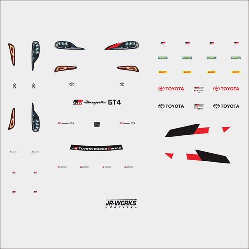 Jual Decal Hotwheels Tomica Welly Toyota Supra MKV Supra GT4 White ...