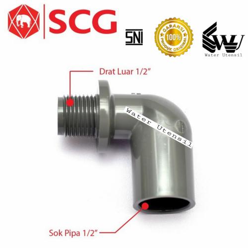 Jual ( SCG ) Elbow Knee Drat Luar / Valve Elbow AW 1/2'inch - Kab ...