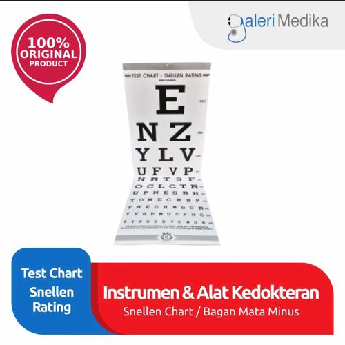 Jual Snellen Chart - Bagan / Poster Tes Mata Minus - Kota Bandung ...