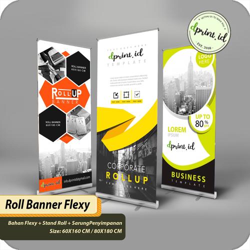 Jual Cetak Roll Up Banner 60 x 160 CM dan 80 X 180 CM Standng Banner Flexy - Jakarta Timur ...