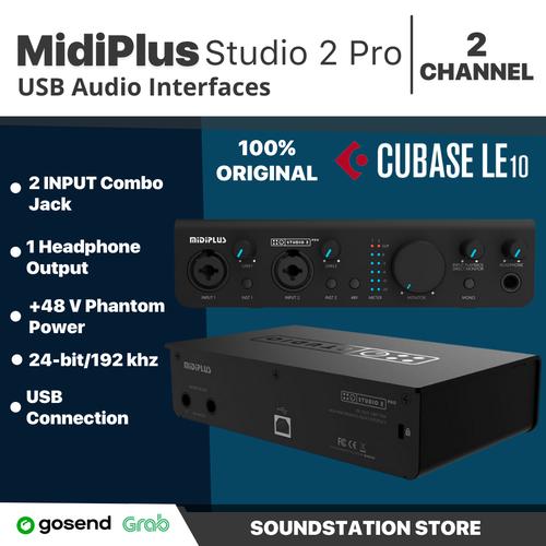 Promo MIDIPLUS STUDIO 2 PRO SOUNDCARD RECORDING MIC VOCAL PODCAST ZOOM ...