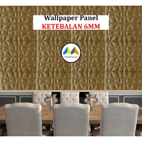 Jual MW Wallpaper Foam 3D Batik Wall Panel Diamond Triangle Sticker ...